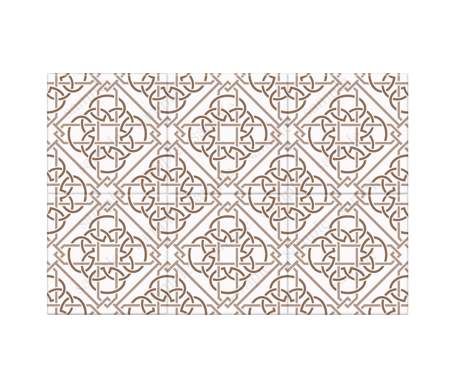 Brown Celtic Knot Ceramic Tile - Celtic Design Ceramic Tile Kitchen ...