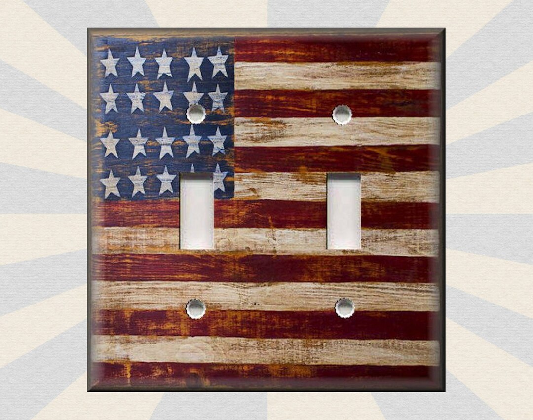 American Flag Light Switch Plate Covers - Americana Decor Light Switch ...