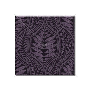 Purple Botanical Leaf Pattern Ceramic Tile - Leaf Design Ceramic ...