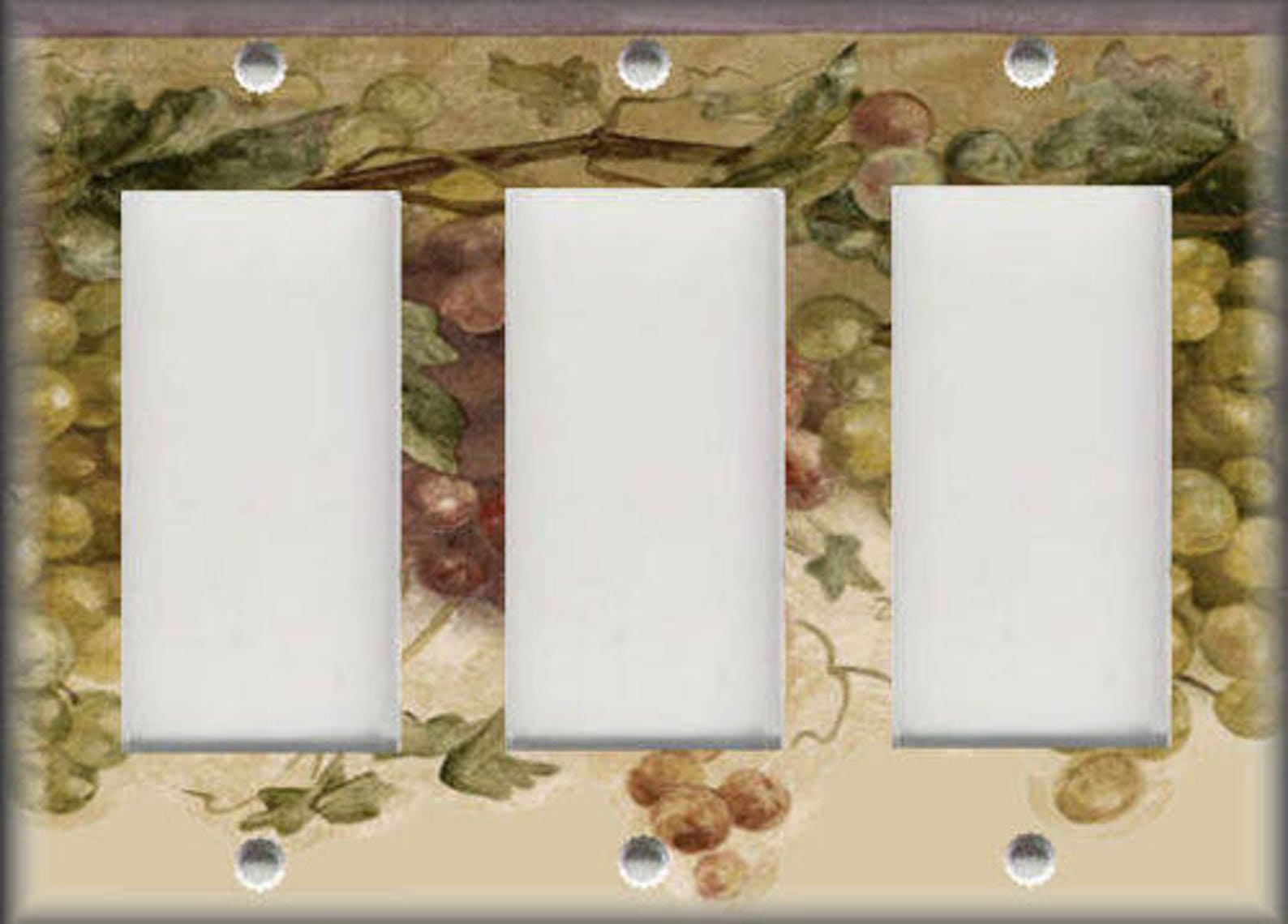 Wine Grapes Vines Decor Tuscany Wine Decor - Metal Light Switch Plate ...
