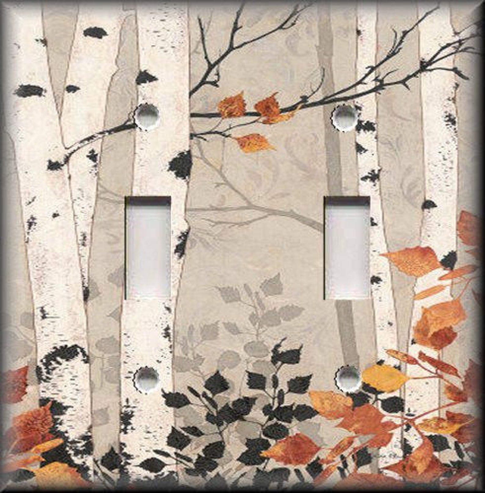 Birch Tree Switch Plate Rustic Woods Tree Decor Cabin Decor - Etsy