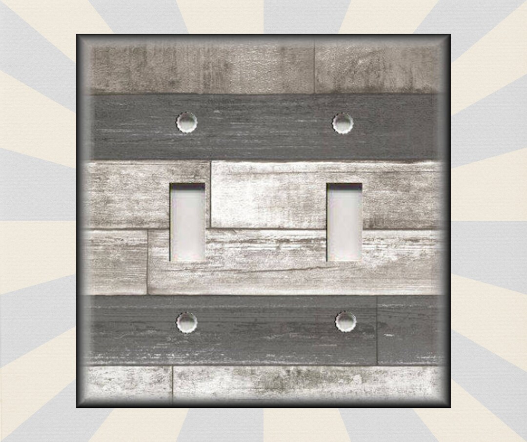 Cabin Decor Rustic Wood Design Shades of Gray Farmhouse Decor - Metal ...