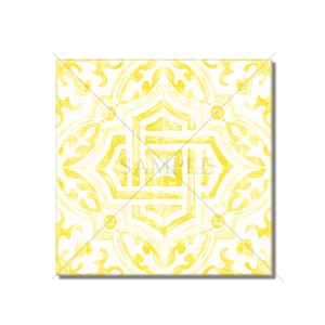 Yellow Ceramic Tile - Bathroom Tile - Decorative Ceramic Tile ...