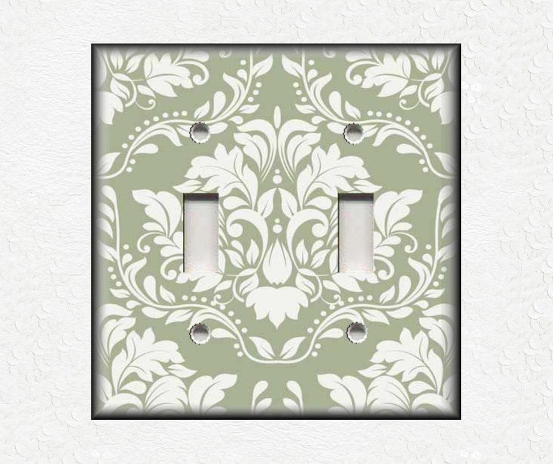 Victorian Decor Ornate Royalty Design Sage Green Switch Plate Cover ...