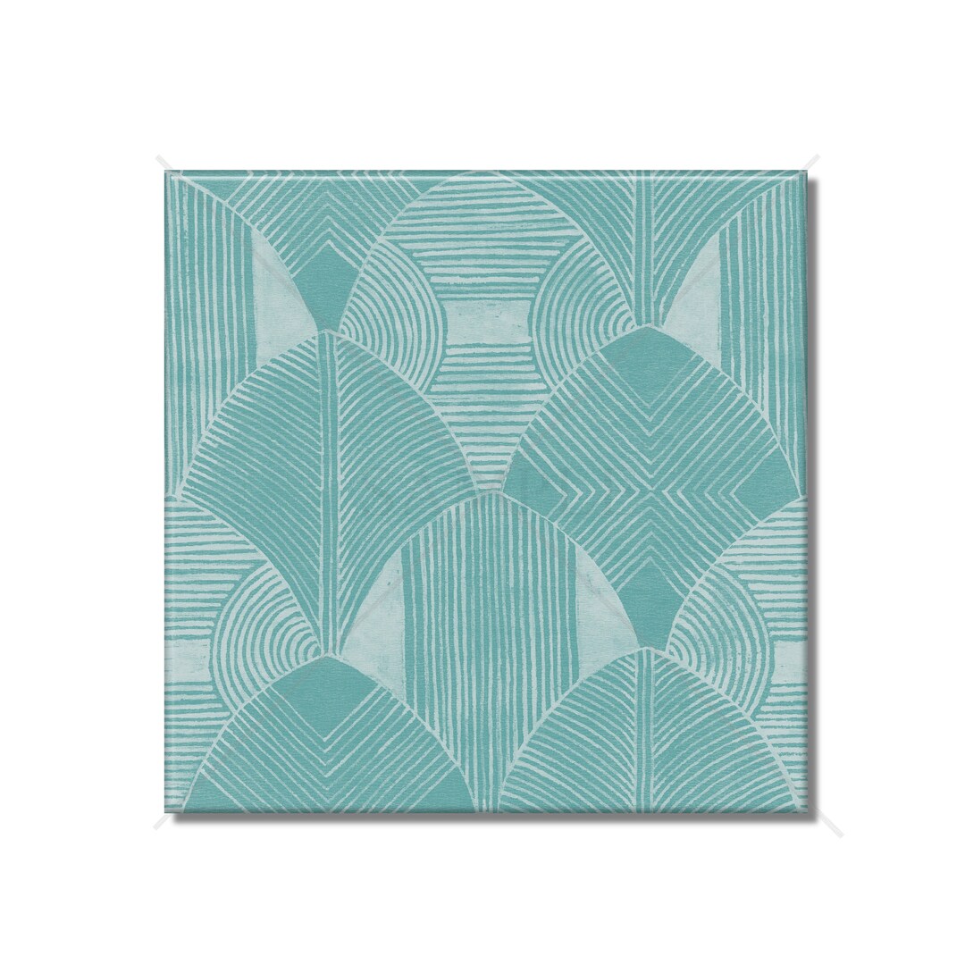 Turquoise Blue Art Deco Ceramic Tile Vintage Design Kitchen Backsplash ...