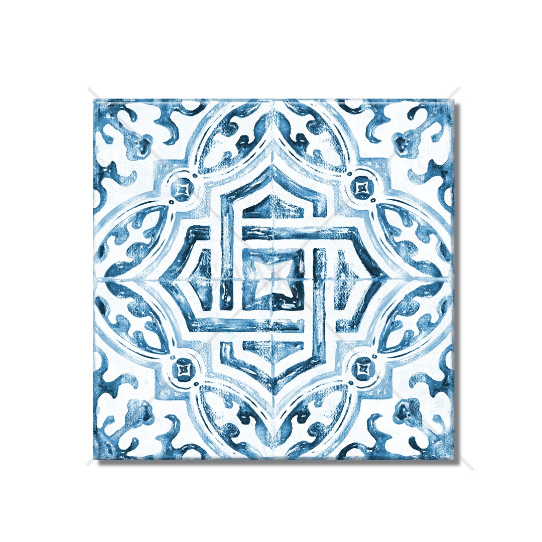 Blue Ceramic Tile - Bathroom Tile - Decorative Ceramic Tile Backsplash ...