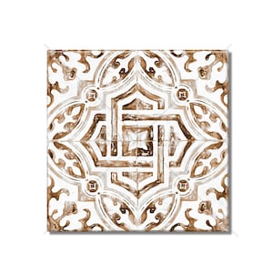 Brown Ceramic Tile - Bathroom Tile - Decorative Ceramic Tile Backsplash ...