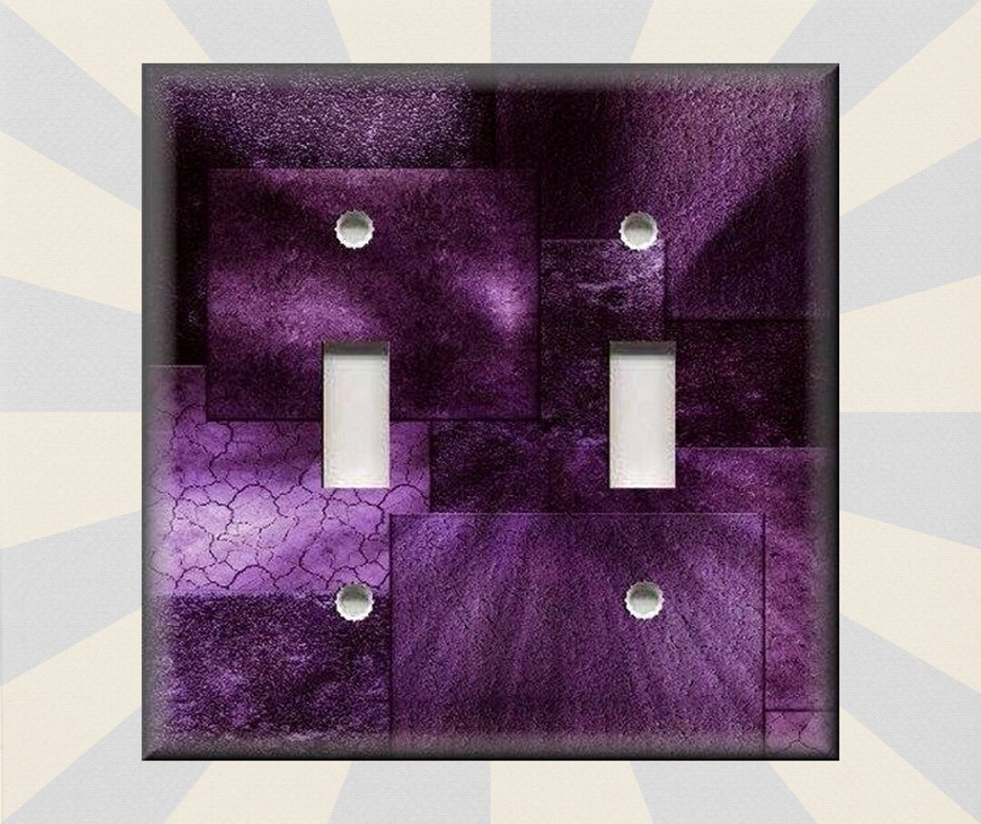 Purple Hues Modern Home Decor Shades of Purple Metal Light Switch Plate ...