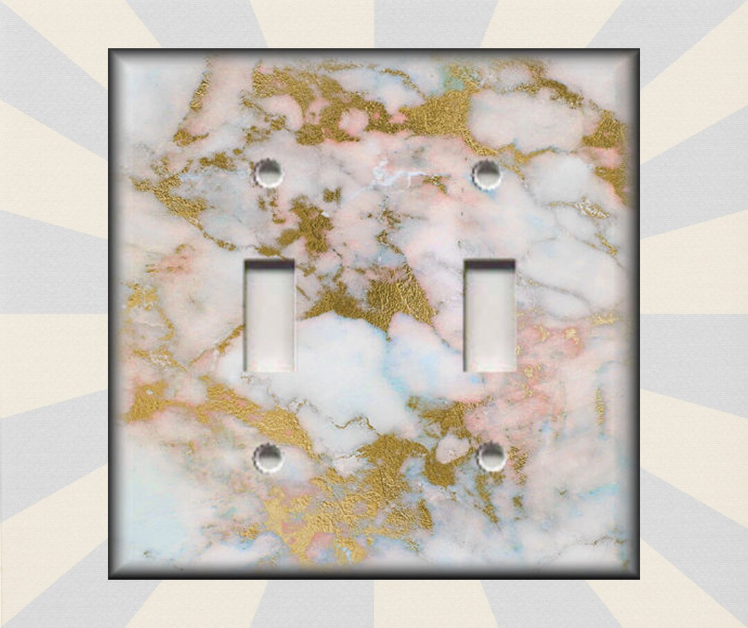 Marble Stone Design Pastel Colors Home Decor -metal Light Switch Cover ...