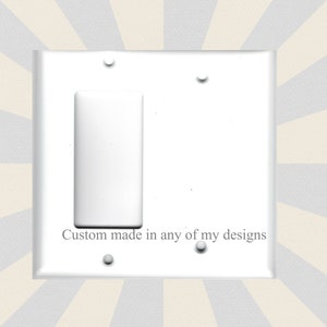 Over 7000 Designs Double Rocker Solid Metal Switch Plate Cover - You ...