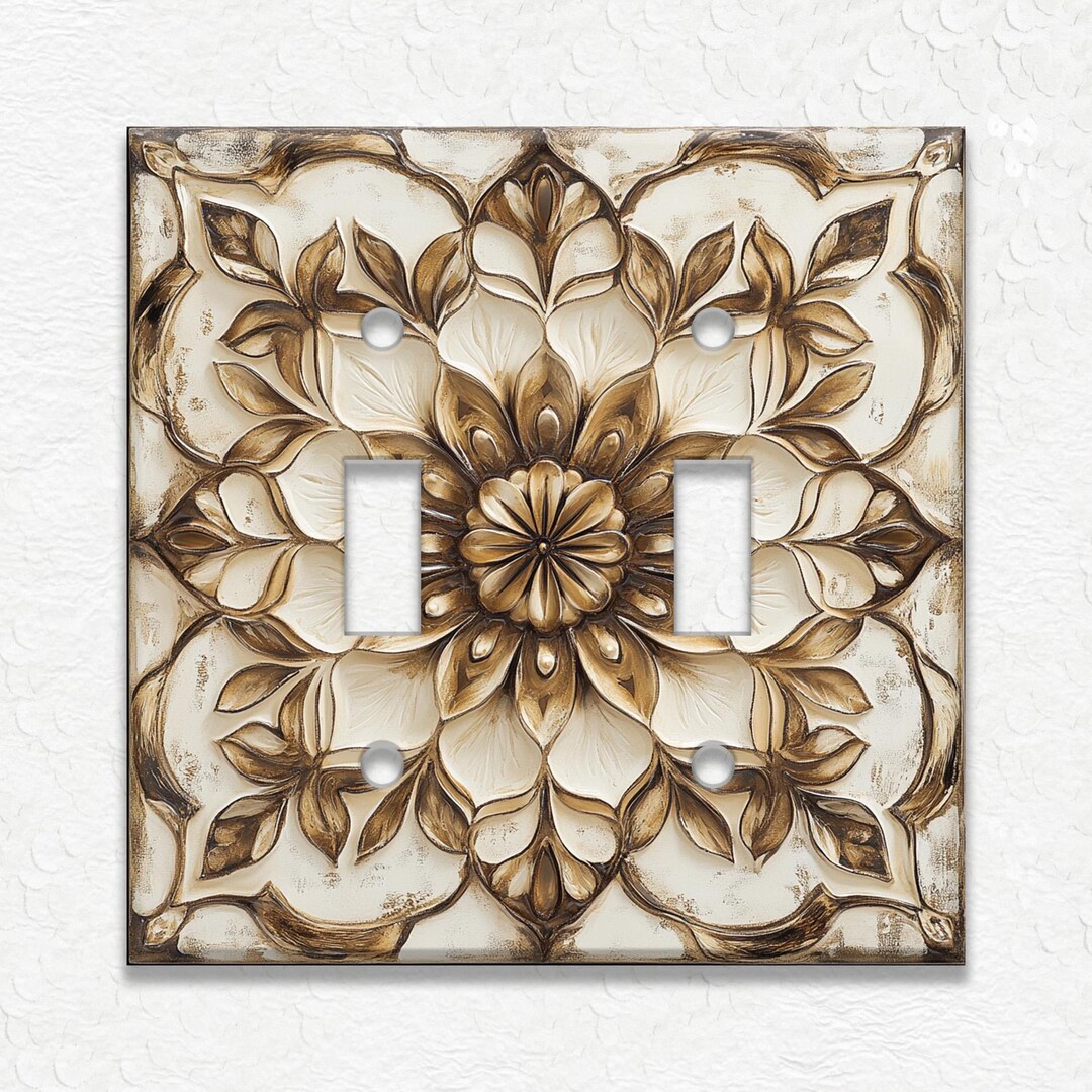 Antique Brown Metal Switch Plate Covers Outlet Covers Unique Light ...