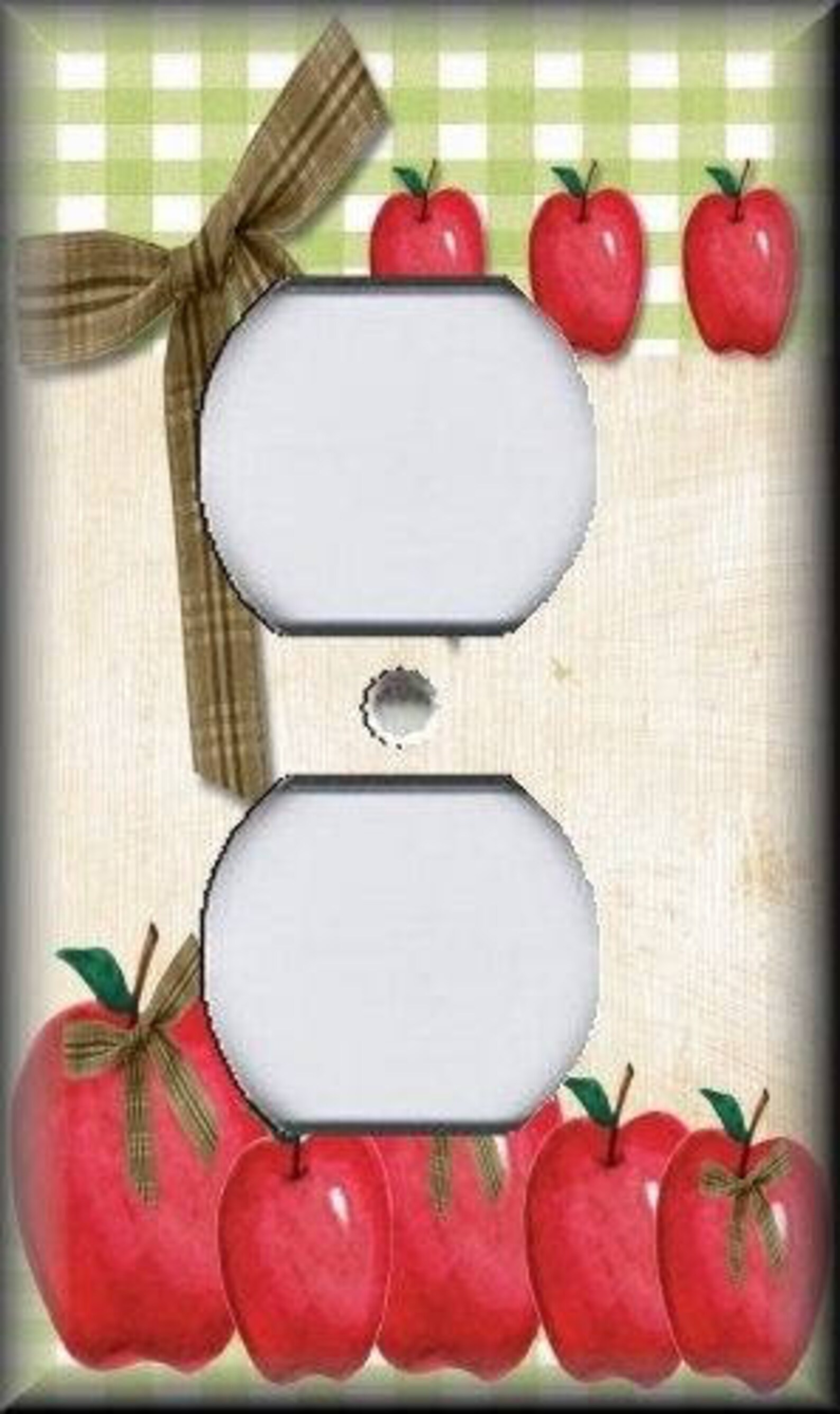 Metal Light Switch Plate Cover Country Kitchen Apples Home - Etsy