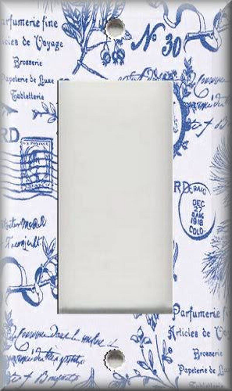 Paris French Toile Home Decor Blue Toile Decor French Decor - Etsy