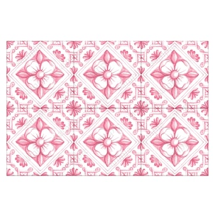 Pink Flower Ceramic Tile - Flower Design Ceramic Tile Kitchen ...