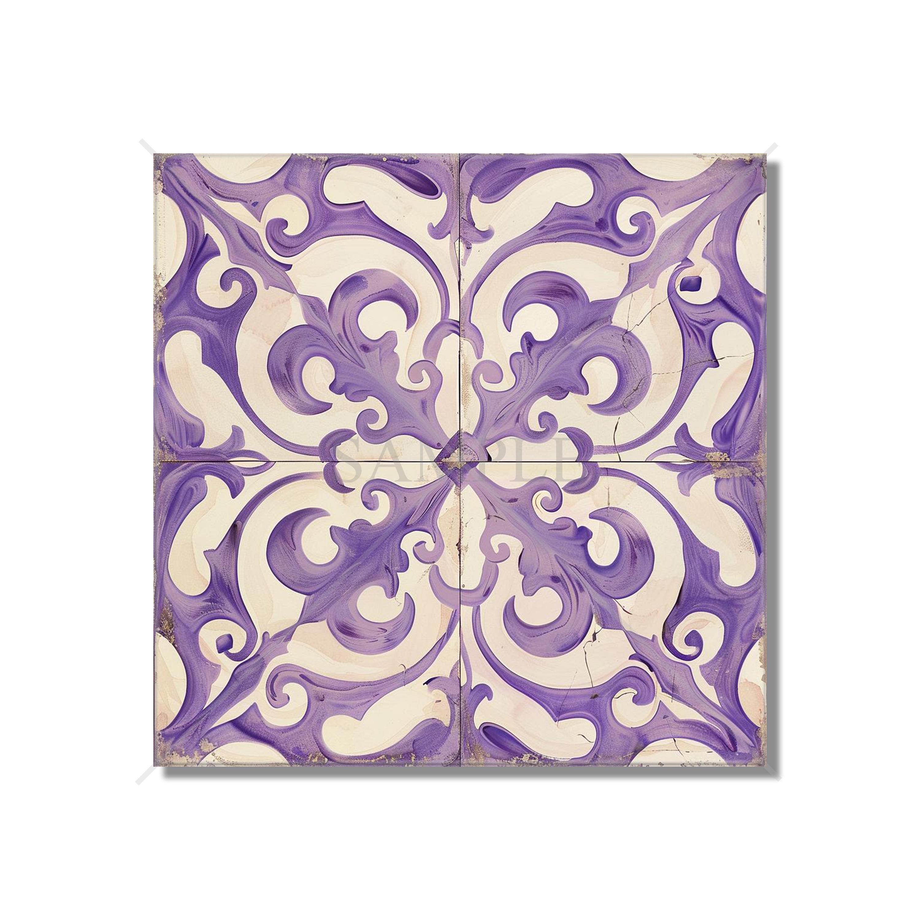 Lavender Purple Ceramic Tile - Purple Kitchen Backsplash Tile - Purple ...