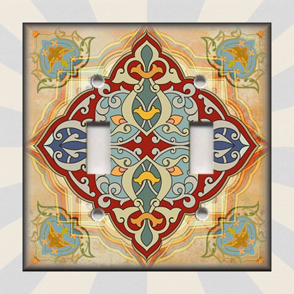 Moroccan Tile Switch Plate Covers Etsy