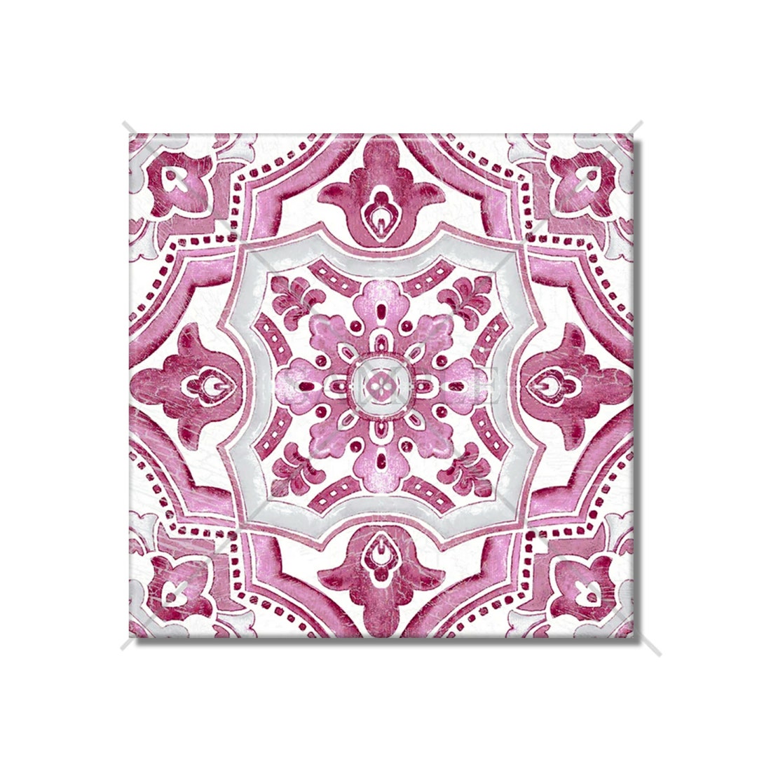 Pink and Grey Ceramic Tile Vintage Design Kitchen Backsplash Tile ...