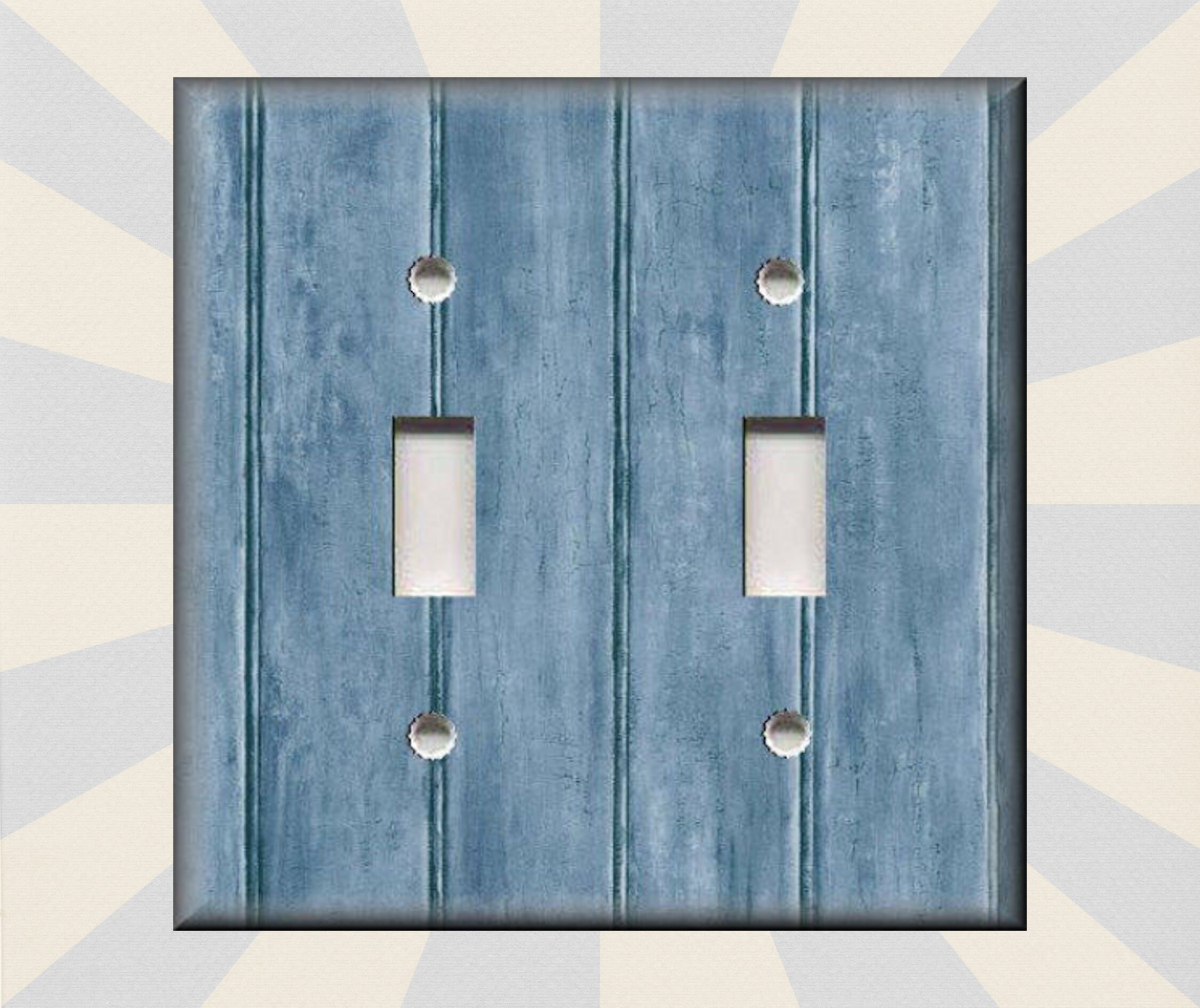 Metal Light Switch Plate Cover Design Of Rustic Barn Wood | Etsy