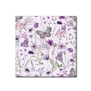 Wildflower Botanical Butterflies Ceramic Tile - Decorative Kitchen ...