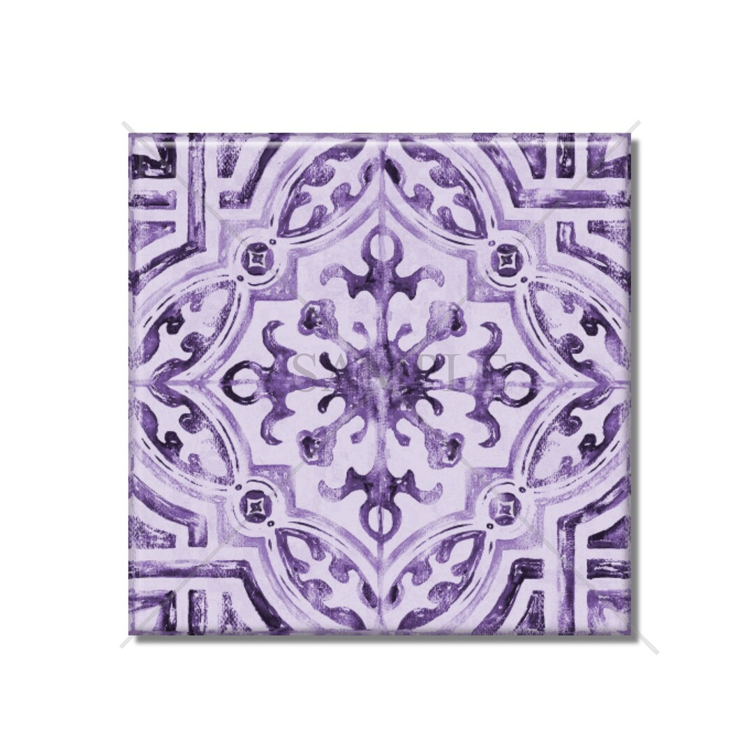 Ceramic Tile Purple - Purple Backsplash Tile - Kitchen Backsplash Tile ...