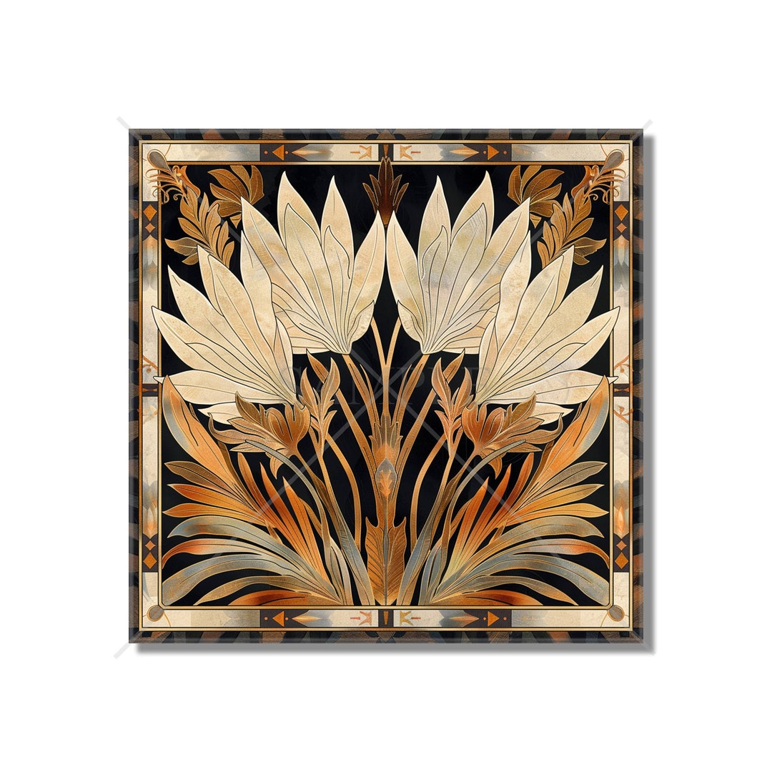Art Deco Design Ceramic Tile Kitchen Backsplash Tile Vintage Art Deco ...