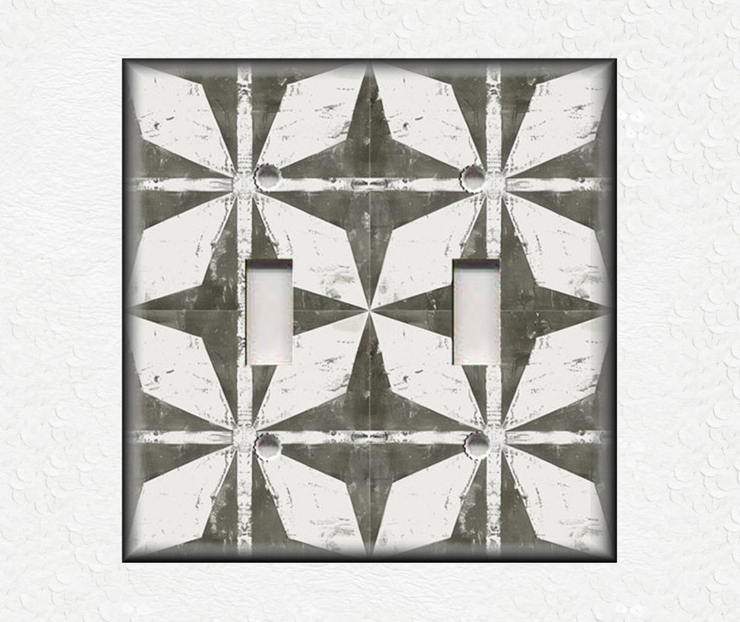 Modern Farmhouse Decor Metal Switch Plate Covers and Outlet Covers ...