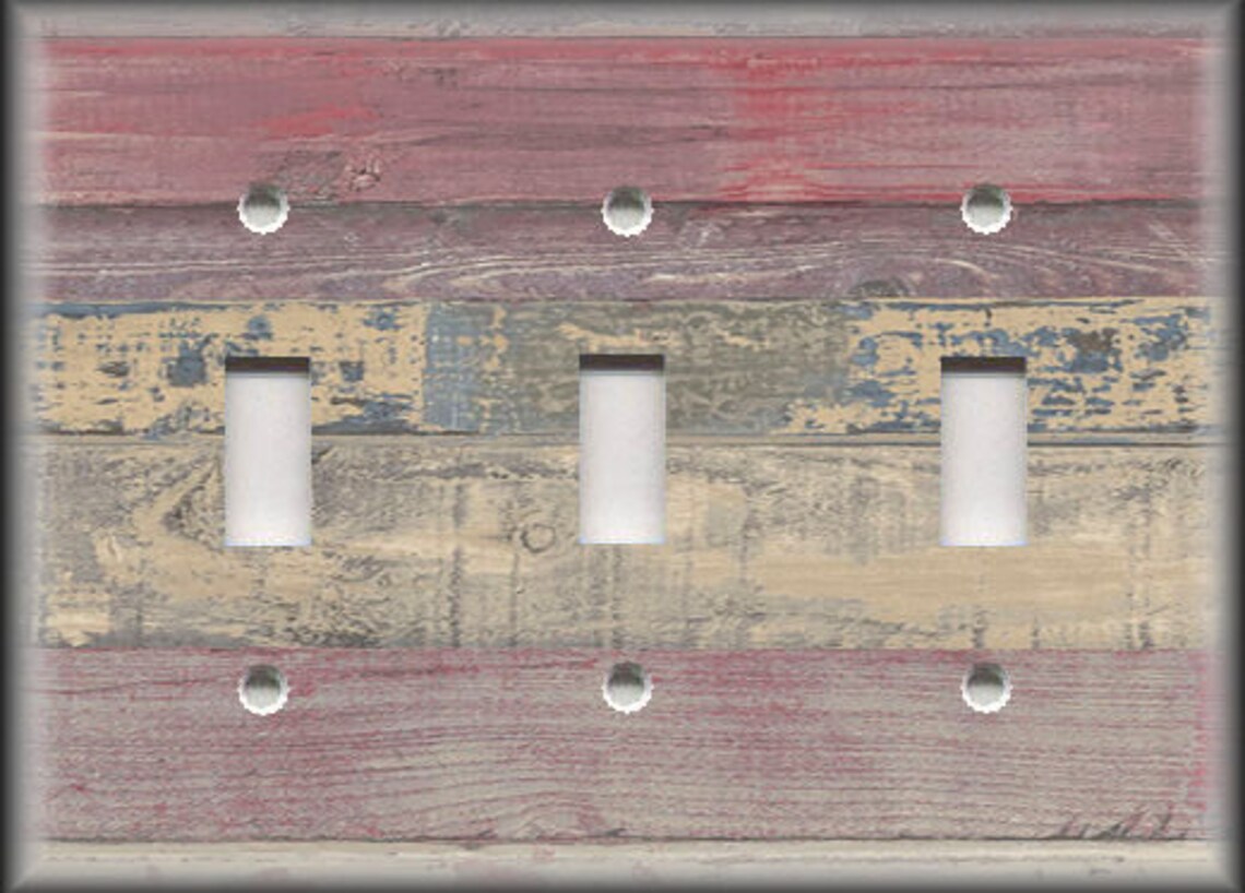 Metal Light Switch Cover Rustic Farmhouse Decor Aged - Etsy