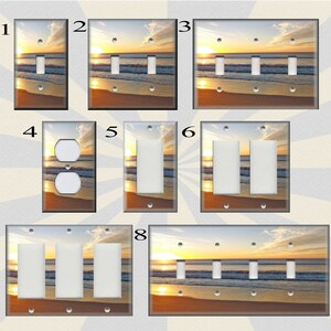 Beach Switch Plate Covers - Beach Landscape Home Decor Beach Sunset ...