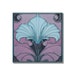 Ceramic Tile Kitchen Backsplash Tile - Blue Purple Vintage Art Nouveau ...