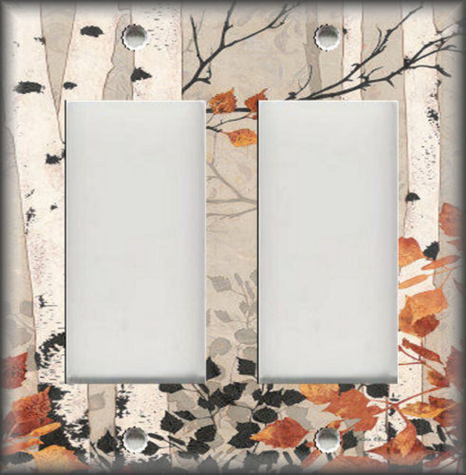 Birch Tree Switch Plate Rustic Woods Tree Decor Cabin Decor - Etsy