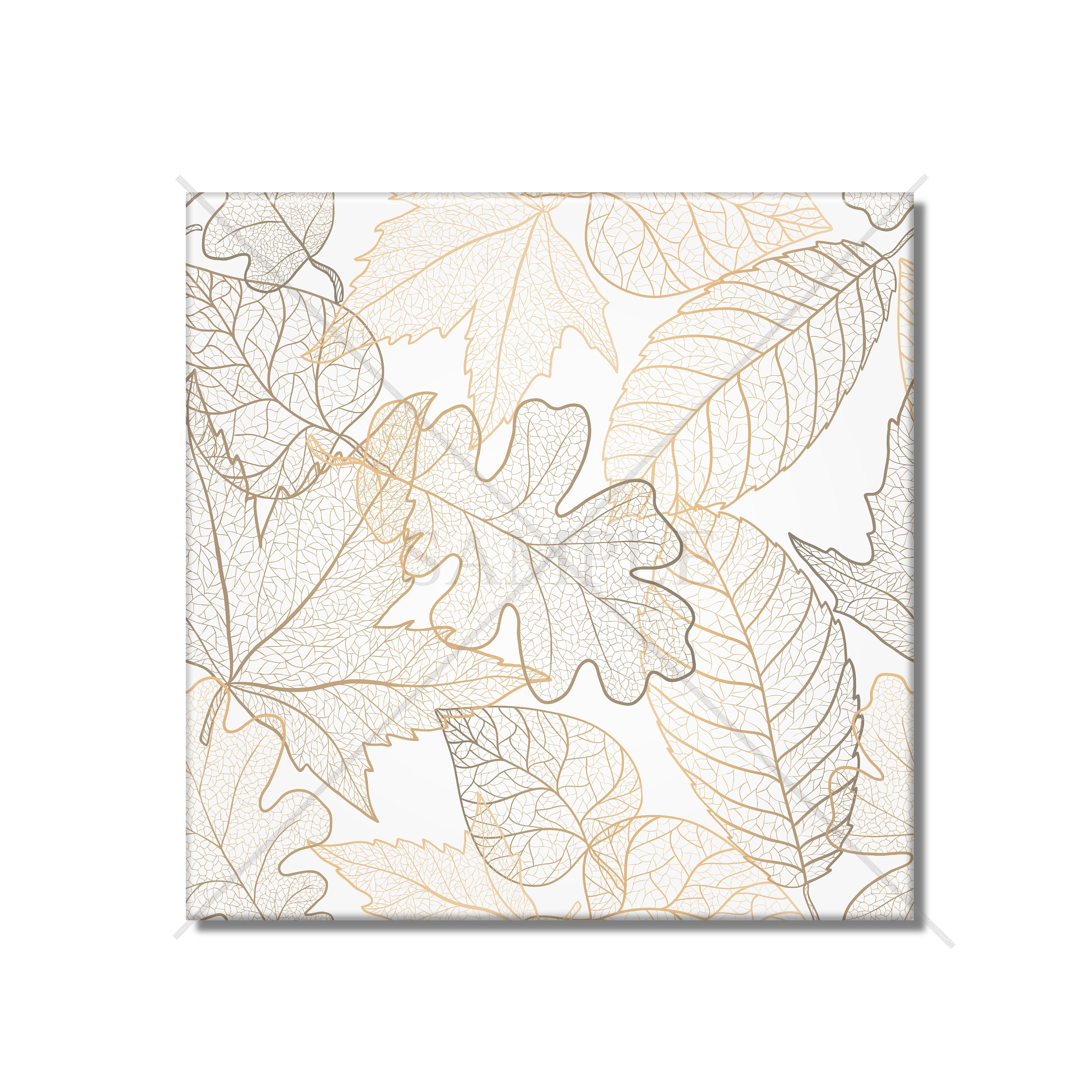 Continuous Leaf Design Ceramic Tile - Brown Leaf Ceramic Kitchen ...