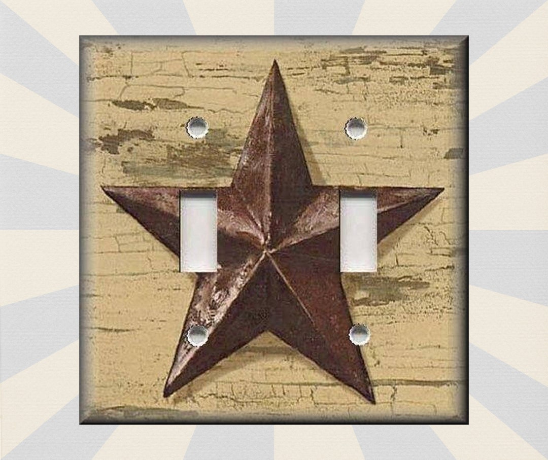 Country Farmhouse Decor Aged Barn Star Decor Brown Barn Star - Etsy