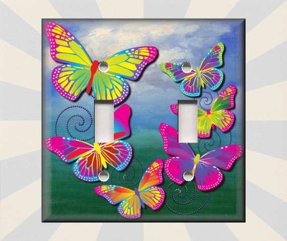 Colorful Bright Butterflies Butterfly Home Decor Kids Room - Etsy