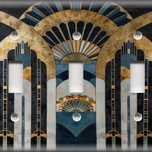 Art Deco Design Home Decor Metal Light Switch Plate Cover - Switch ...