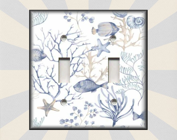 Atomic Fish Triple Switch Plate Retro Fifties Vintage Mid - Etsy