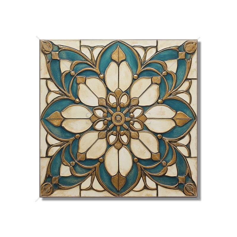 Ceramic Teal Wall Tiles - Etsy
