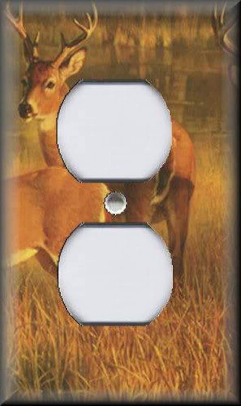 Rustic Cabin Deer Decor Metal Light Switch Plate Cover - Etsy