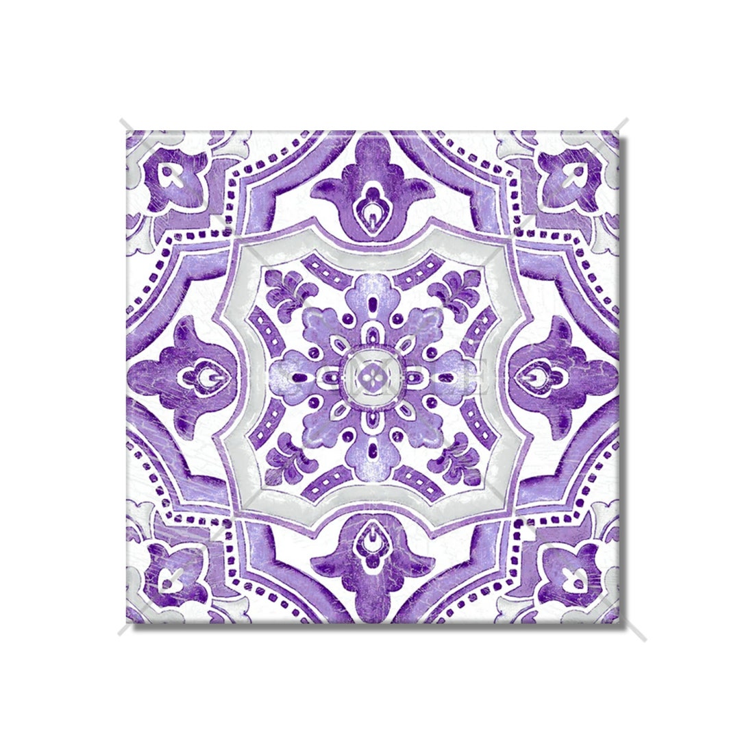 Purple and Grey Ceramic Tile Vintage Design Kitchen Backsplash Tile ...