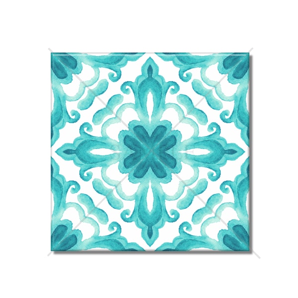 Turquoise Tiles - Etsy