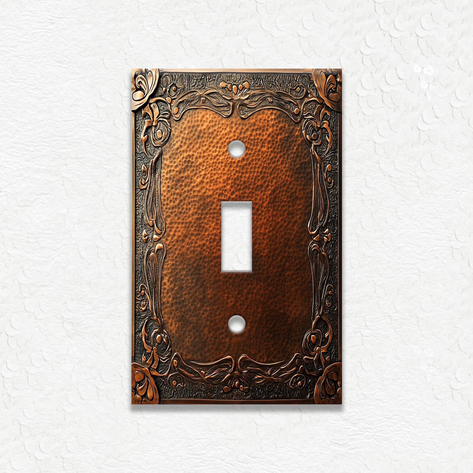 Copper Printed Design - Metal Switch Plate Covers and Outlet Covers ...