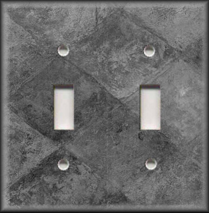 Tuscan Tile Design Rustic Dark Grey Tile Blocks Kitchen Decor - Etsy