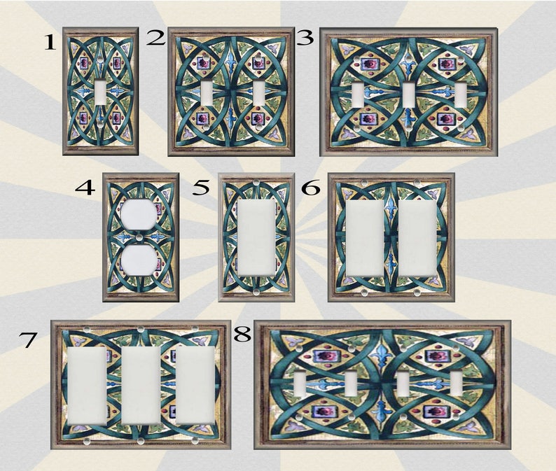 Antique Celtic Knots Colorful Celtic Home Decor Mystic Knot - Etsy