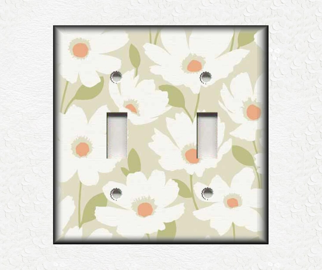 Daisy Flowers Switch Plate Cover - Decorative Matching Daisy Switch ...