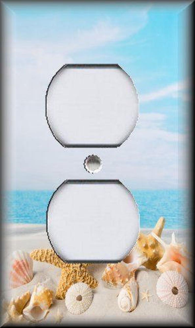 Beach Shells Switch Plate Covers Beach Decor Metal Light - Etsy