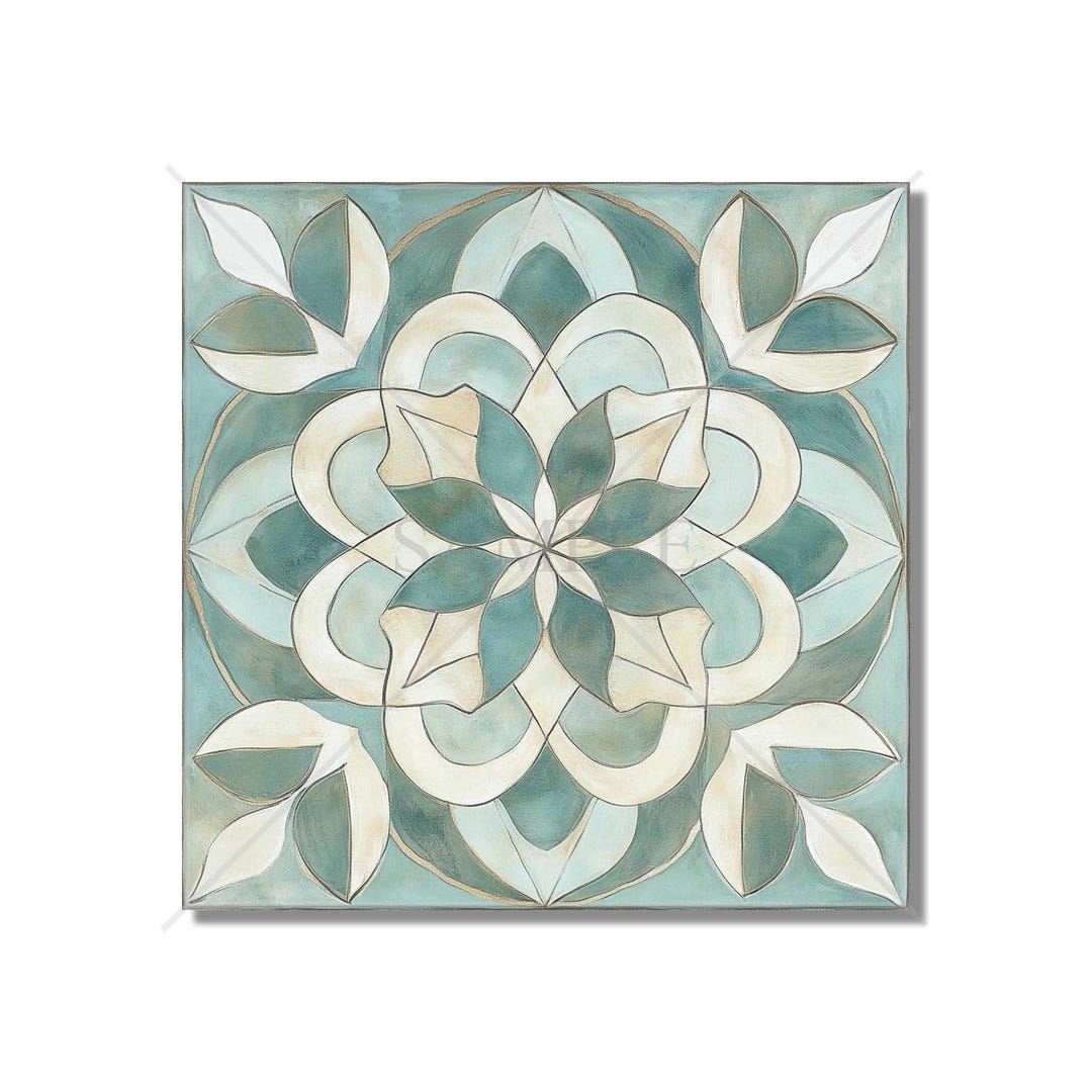 Sea Blue Green Ceramic Backsplash Tile - Patterned Blue Kitchen Unique ...