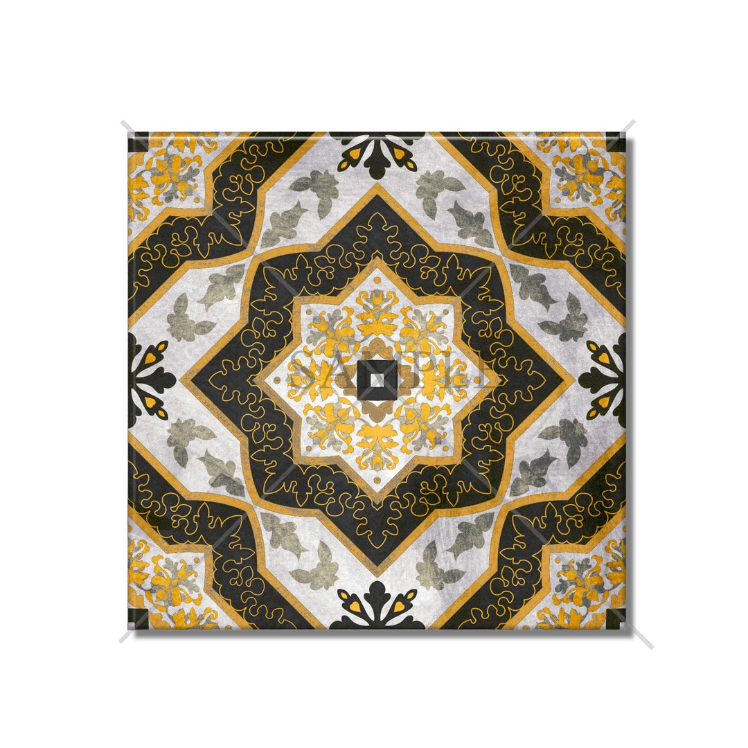 Gold and Black Backsplash Tile - Kitchen Backsplash Tile - Bathroom ...