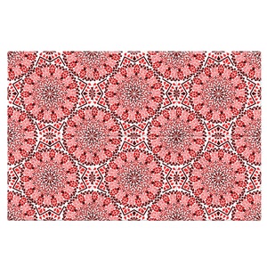 Red Medallion Vintage Ceramic Tile Design Kitchen Backsplash Tile ...