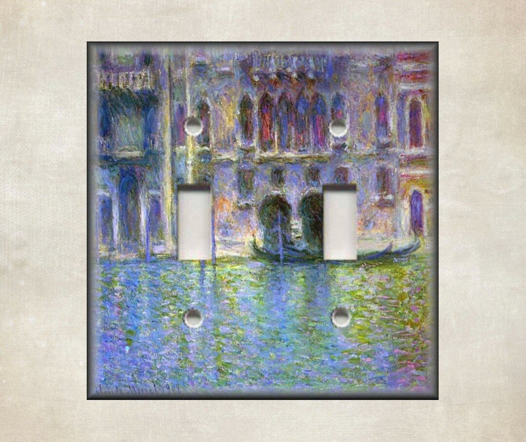 Monet Artwork Home Decor Design With Water Decor - Metal Light Switch ...