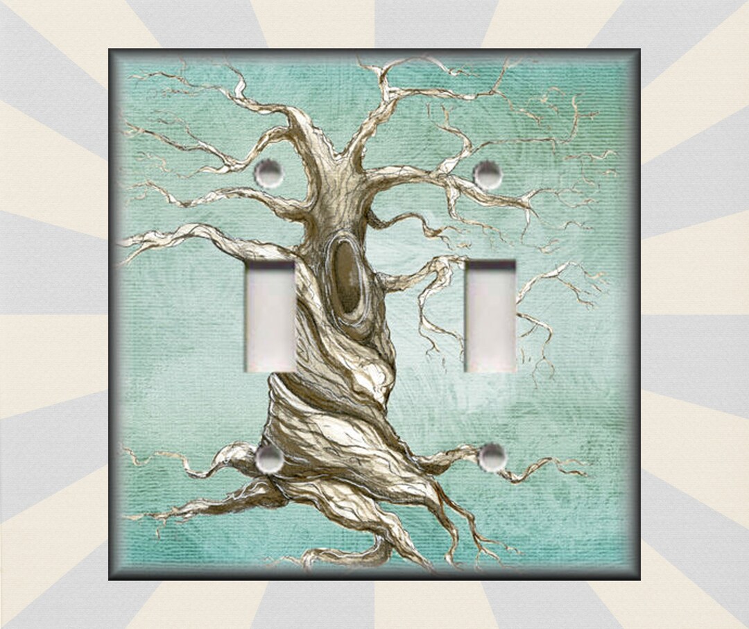 Tree Design Tree Art Home Decor Nature Decor Metal Light Switch Cover ...