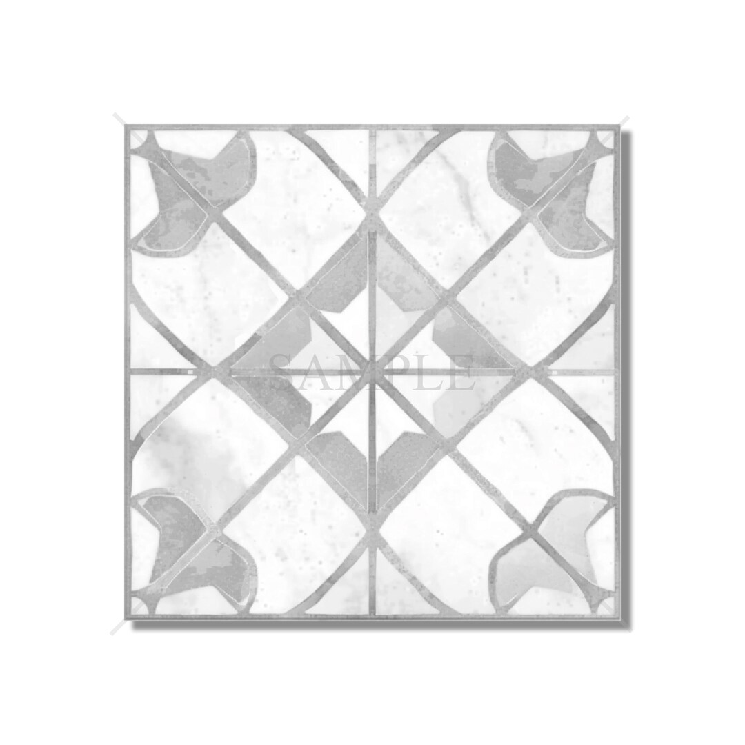 Grey and White Ceramic Tile - Backsplash Tile Decorative Grey Tile ...